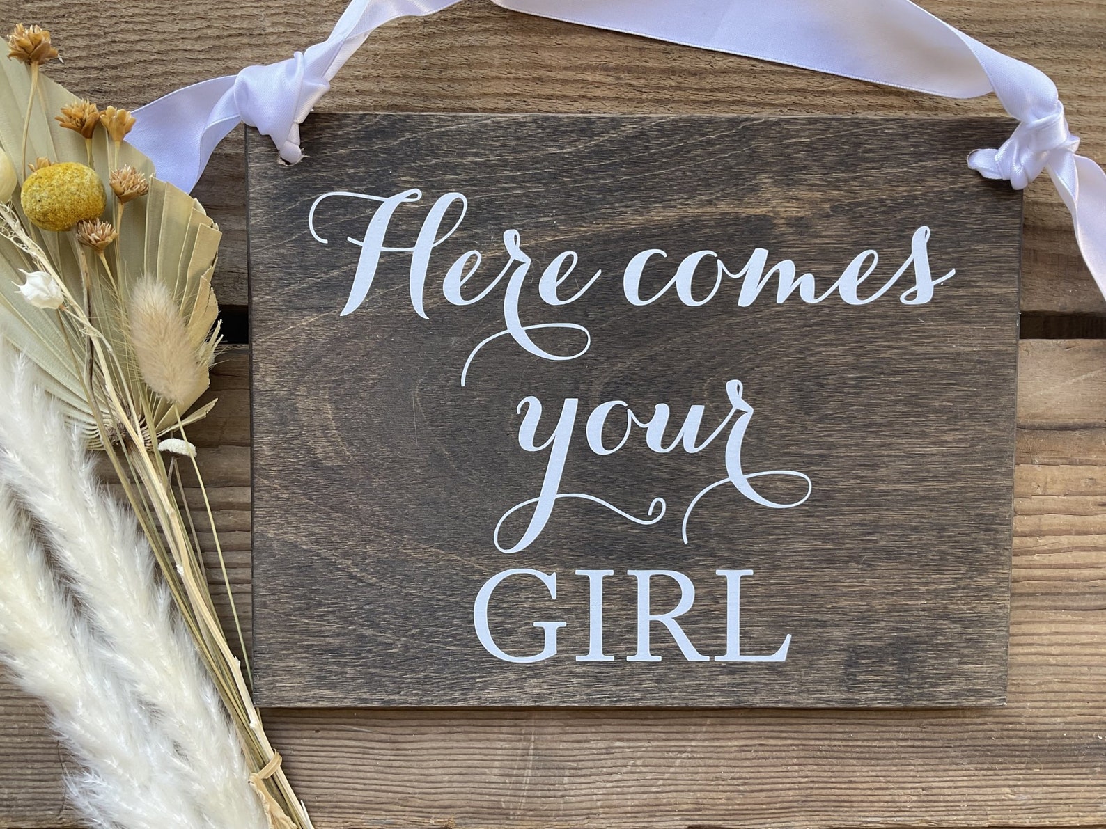 Here Comes Your Bride Sign Uncle Here Comes Your Girl Sign - Etsy