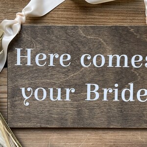 Uncle Here Comes Your Bride Signs, Here Comes Your Girl Sign, Ring ...