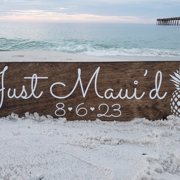 Just Married Sign - Etsy
