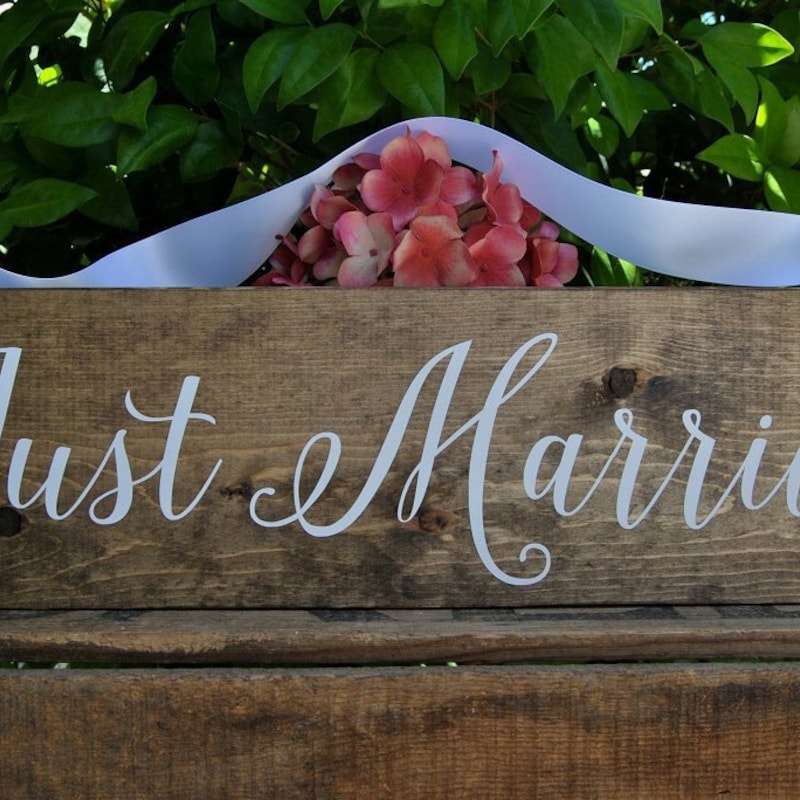 Just Married Signs - Etsy