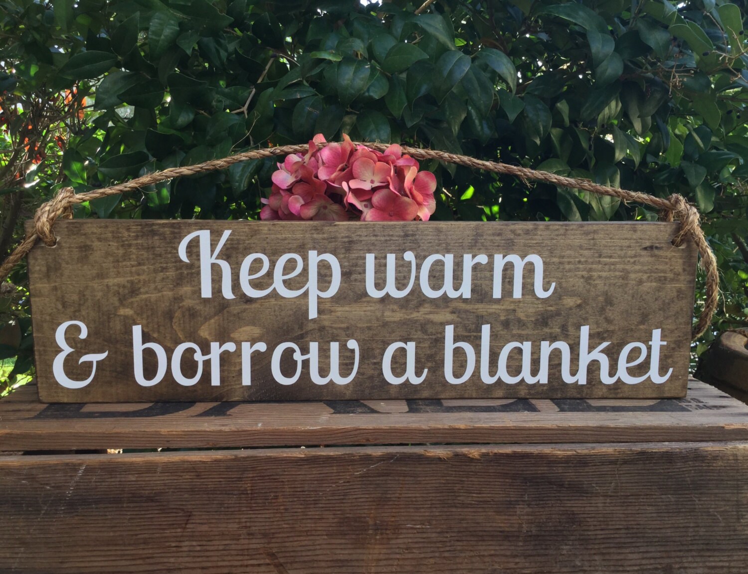 Blanket Sign Keep Warm and Borrow a Blanket Sign Wedding - Etsy Australia