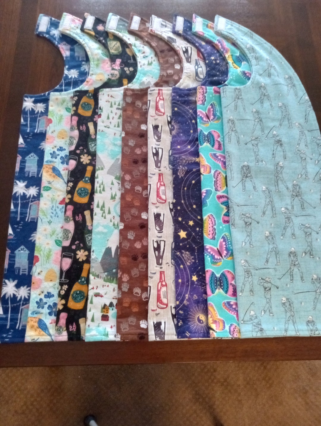 Adult Bib, Reversible, Longer Length - Etsy