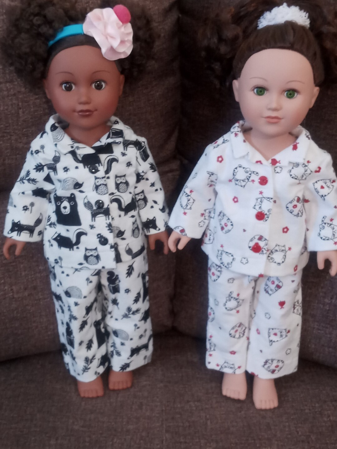 Doll Pajamas Flannel 18 Dolls - Etsy