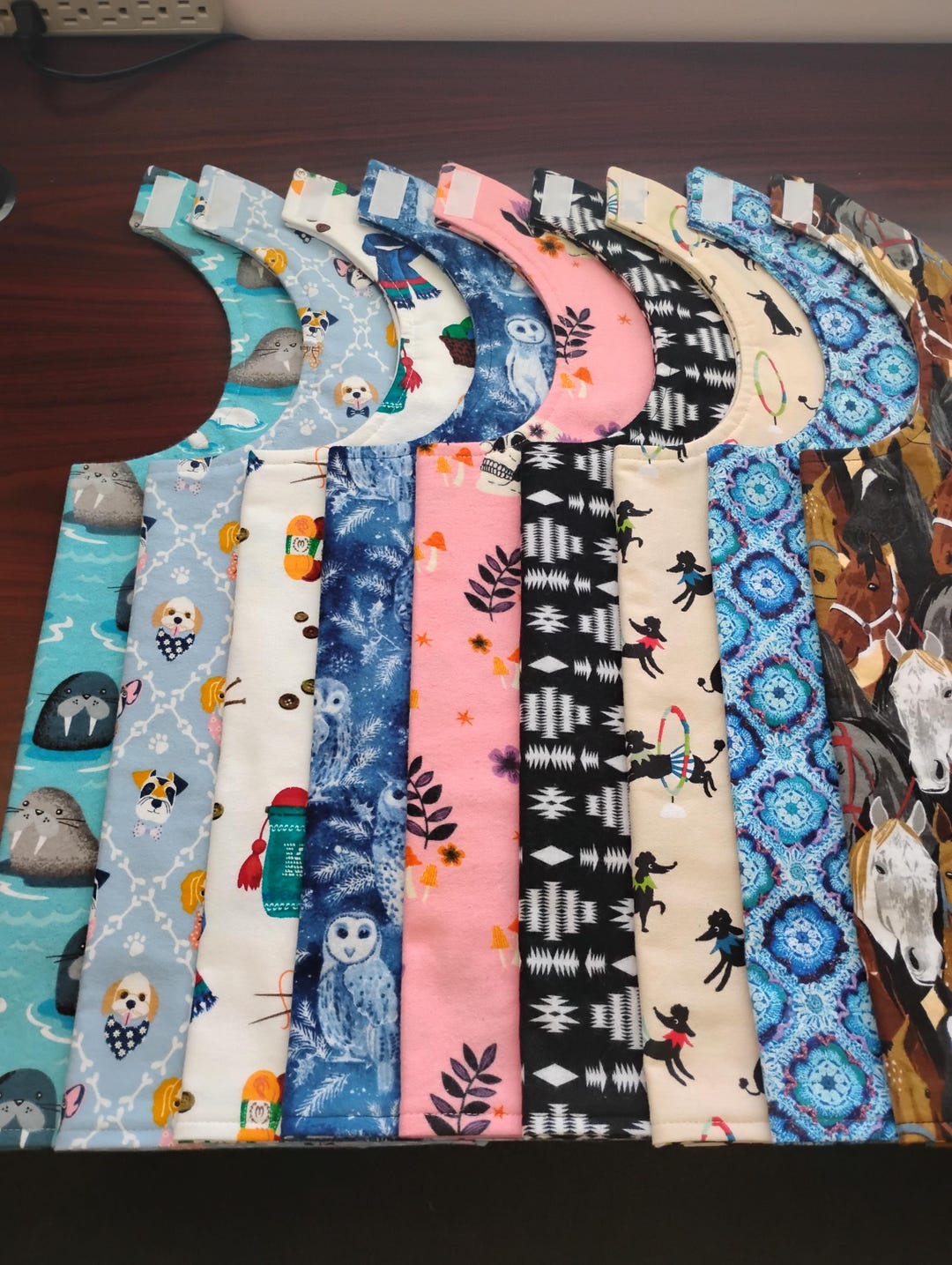 Adult Bibs, Reversible, Regular Length - Etsy