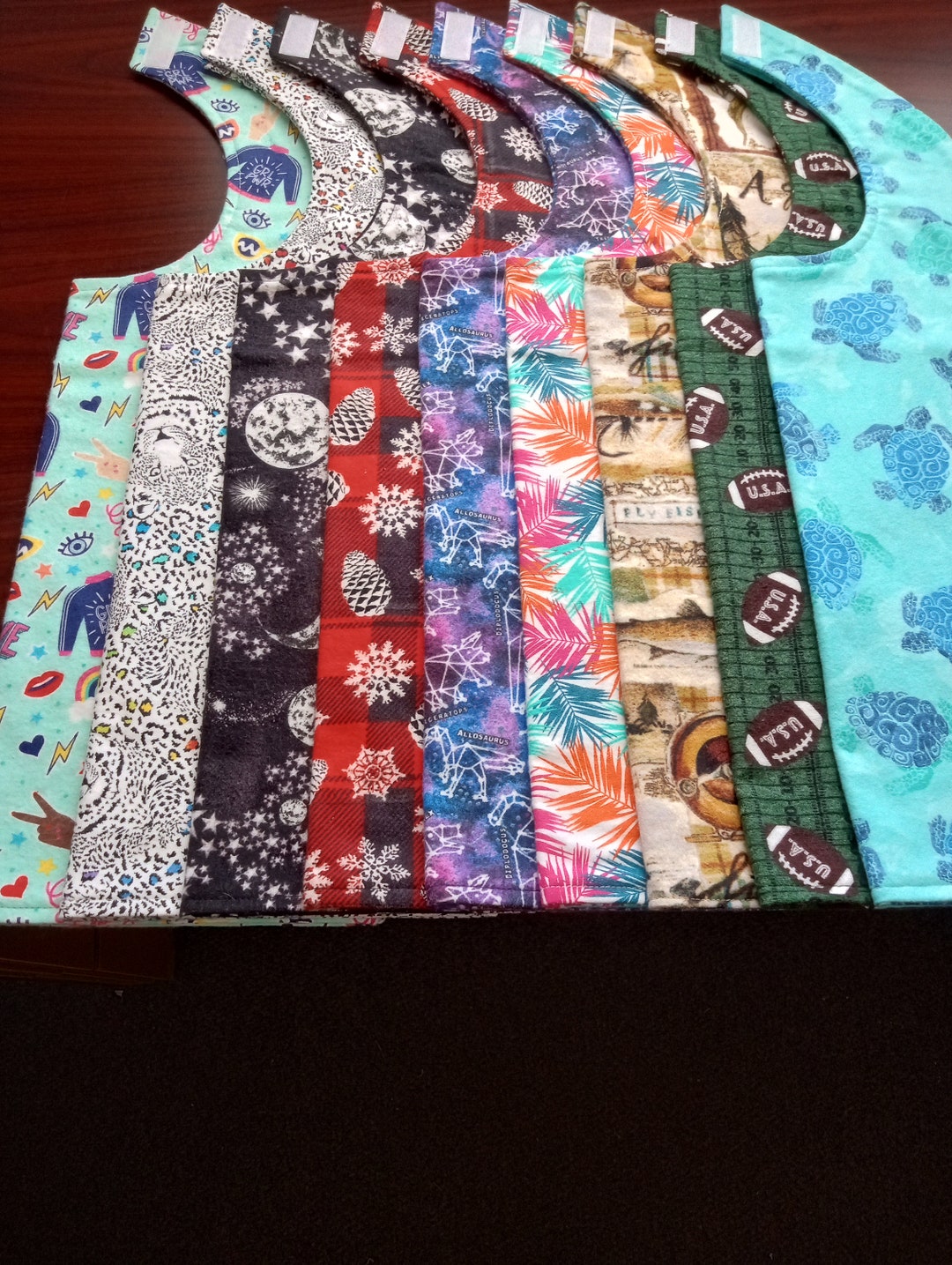 Adult Bibs, Reversible, Regular Length - Etsy