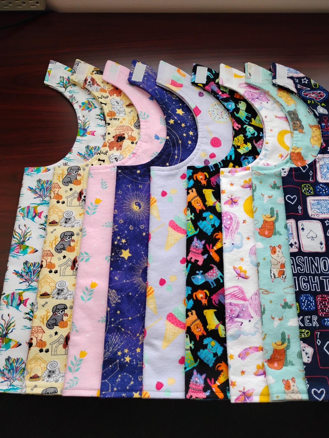 Adult Bibs, Reversible, Regular Length - Etsy