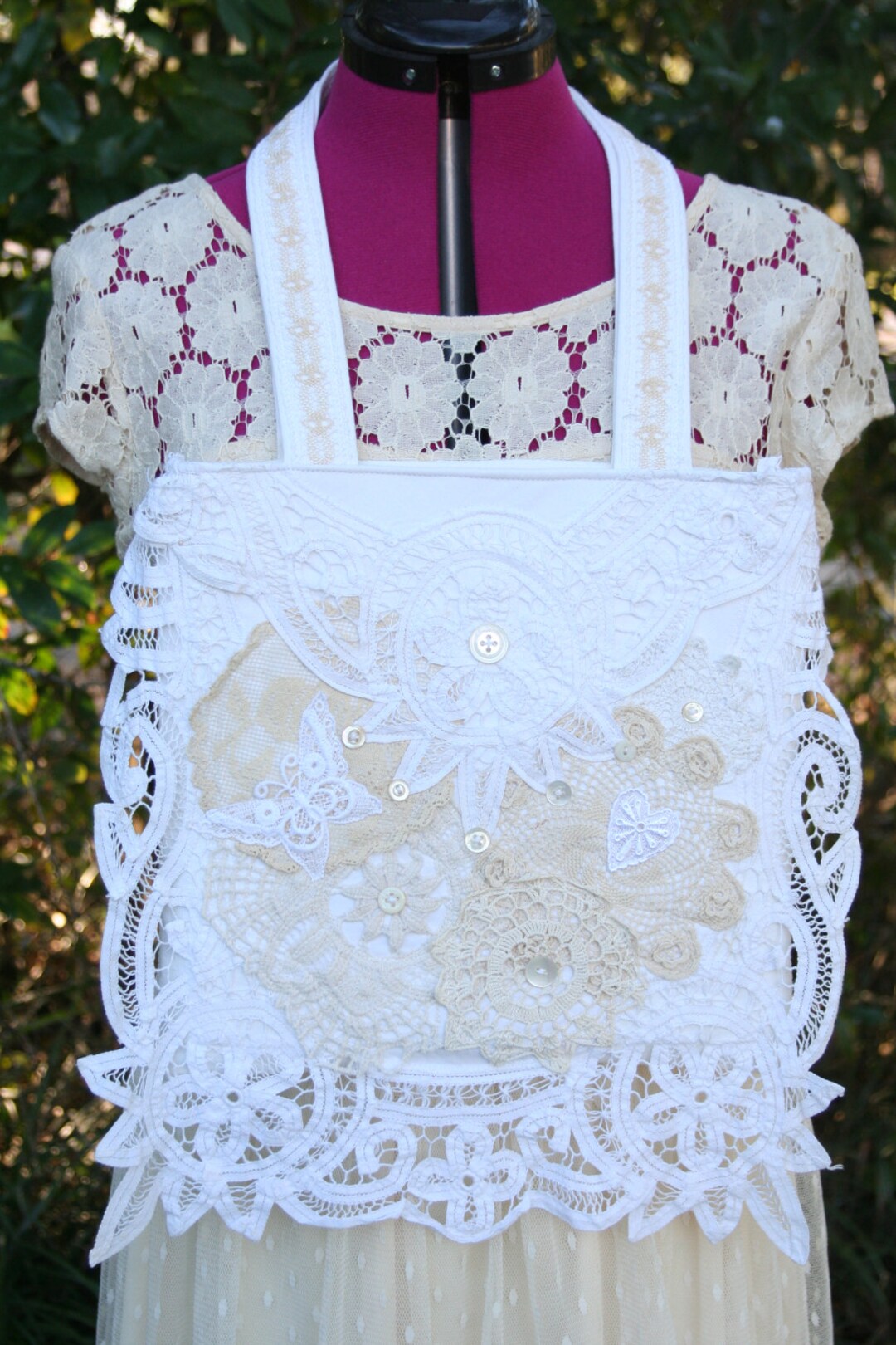 OOAK Handmade Victorian Batten-burg Lace Purse, Romantic Layers of ...