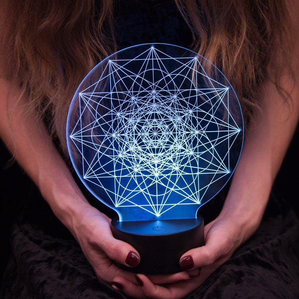 Sacred Geometry Lamp - Etsy