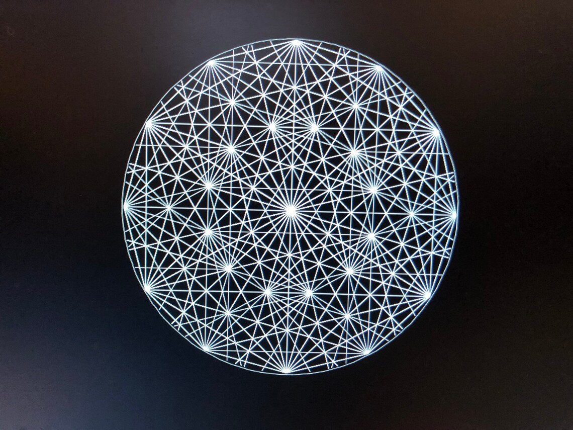 12 Point Symmetry Laser Cut Crystal Grid - Etsy