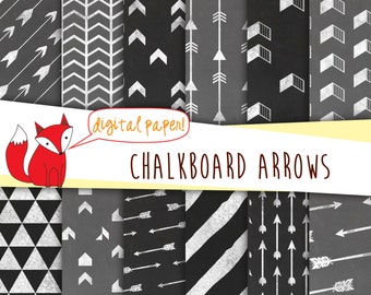 Arrows Digital Paper Scrapbooking Printable Geometric | Etsy