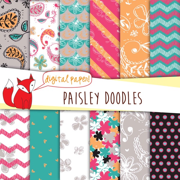Paisley Paper - Etsy