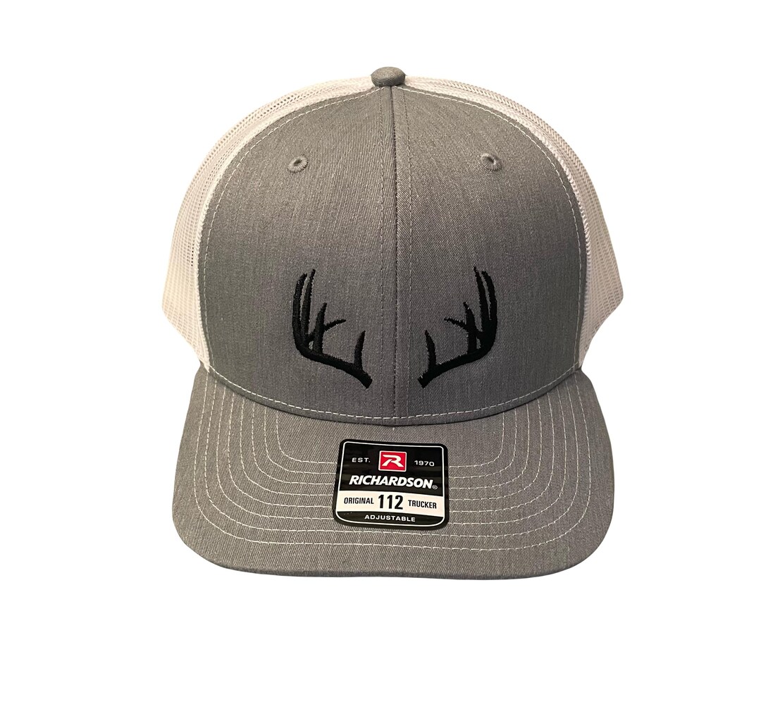 Whitetail Deer Antlers Hunting Hat Richardson 112 Truckers Cap ...
