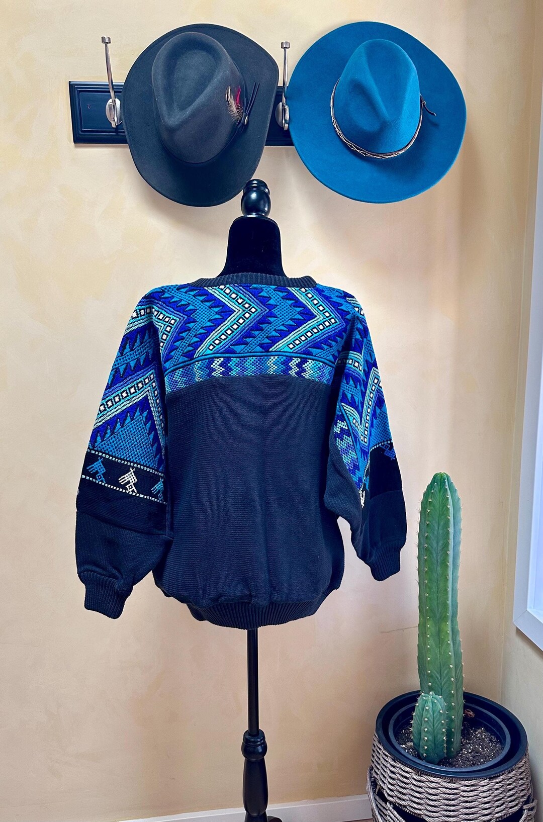 Vintage Guatemalan Women's Woven Sweater, Knit Sweater, Hand Knit - Etsy