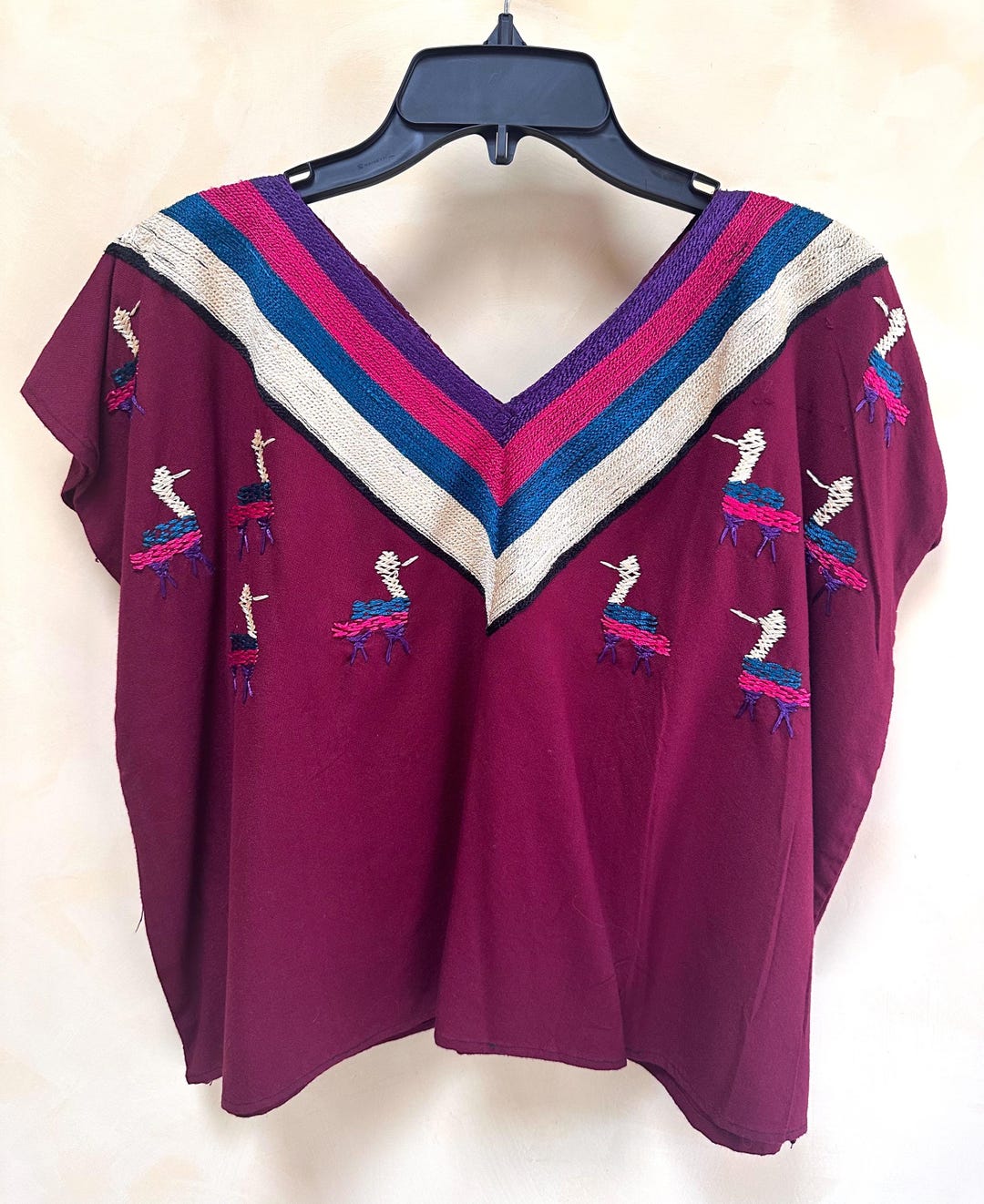 Guatemalan Embroidered Blouse/ Festival Top/ Summer Boho Blouse - Etsy