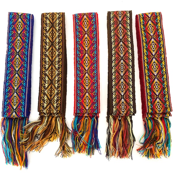 Woven Dance Ceremonial Sash Belt 2 1/4 X 88 Inches choose - Etsy