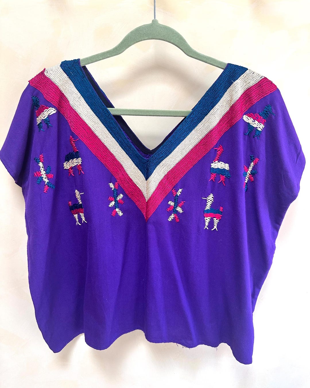 Guatemalan Embroidered Blouse/ Festival Top/ Summer Boho Blouse - Etsy