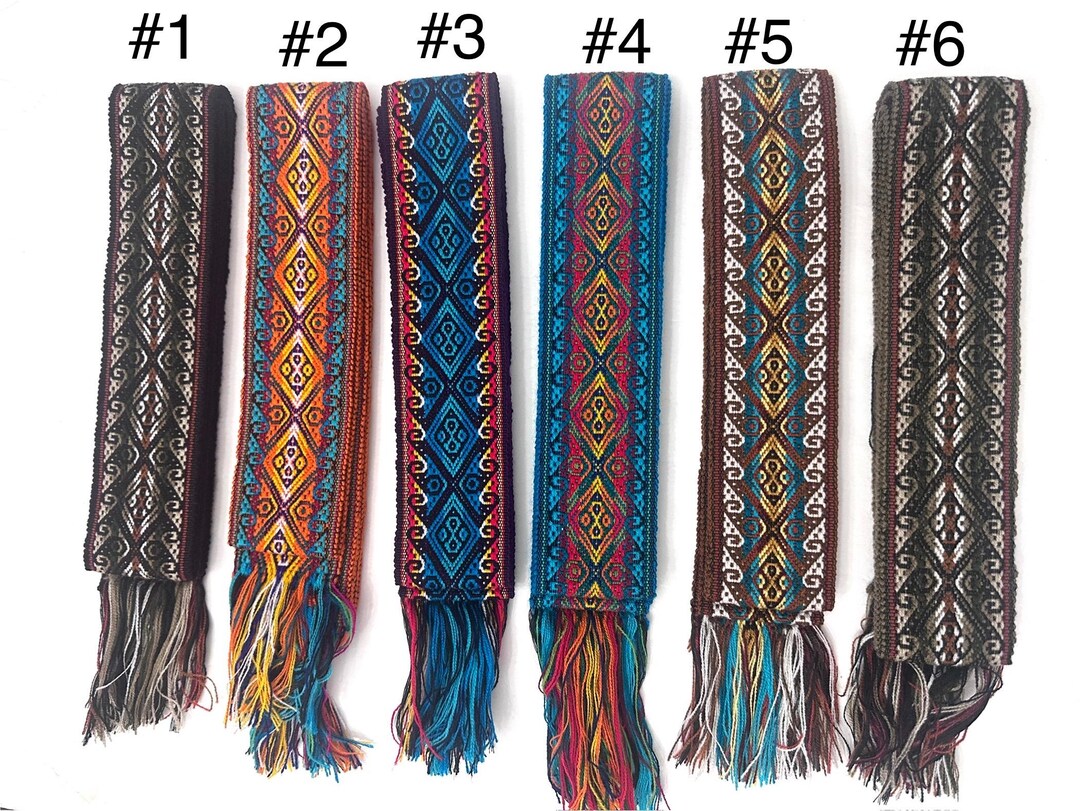 Woven Dance Ceremonial Sash Belt 2 1/4 X 82 Inches - Etsy