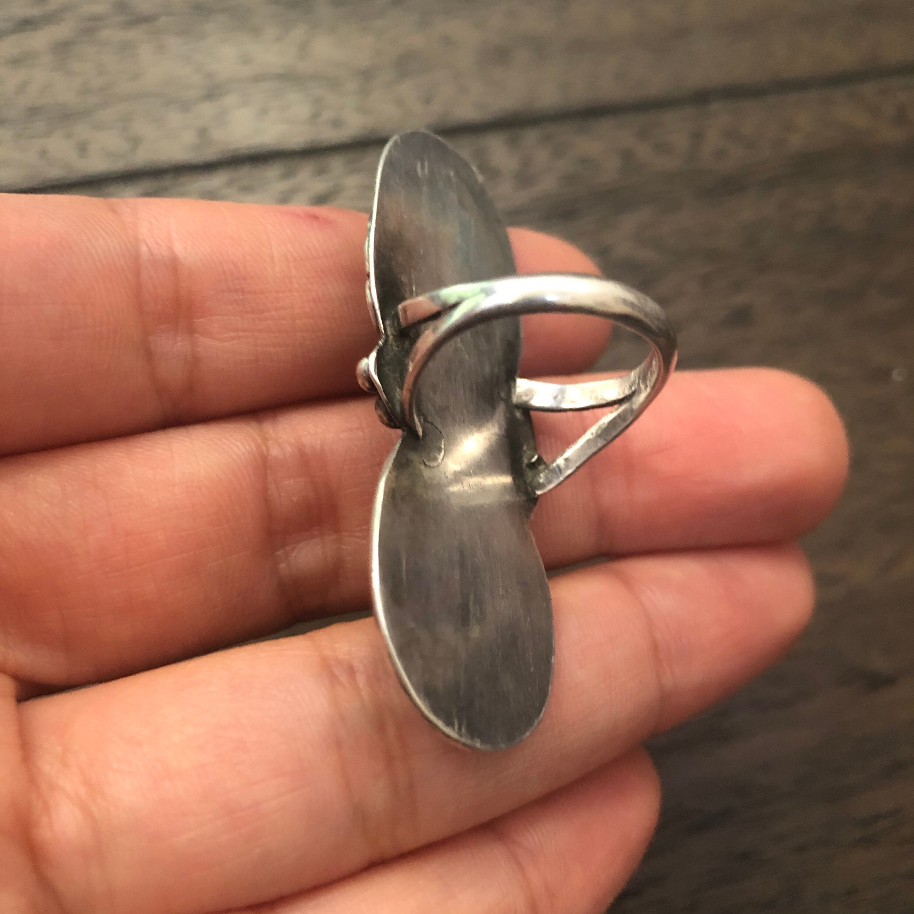 Size 6 1/2 Huge Native American Vintage Sterling Silver | Etsy