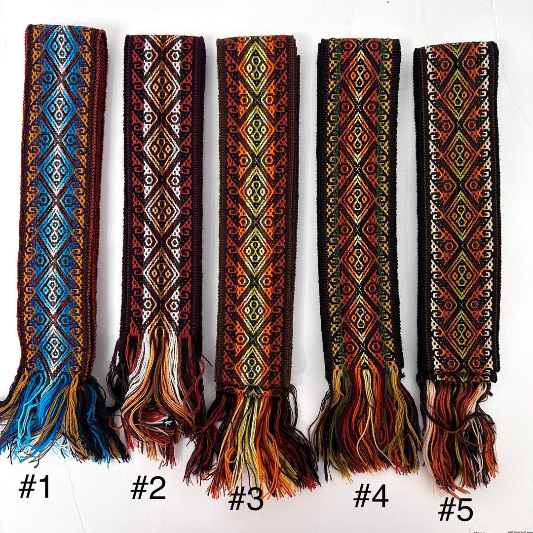 Woven Dance Ceremonial Sash Belt 2 1/4 X 82 Inches - Etsy