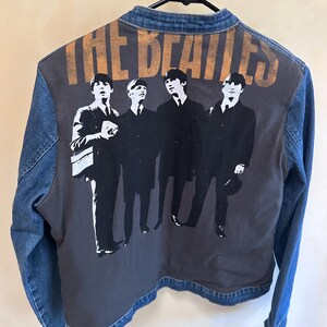 The Beatles Customized Jean Jacket, Unique Vintage Denim Jacket - Etsy