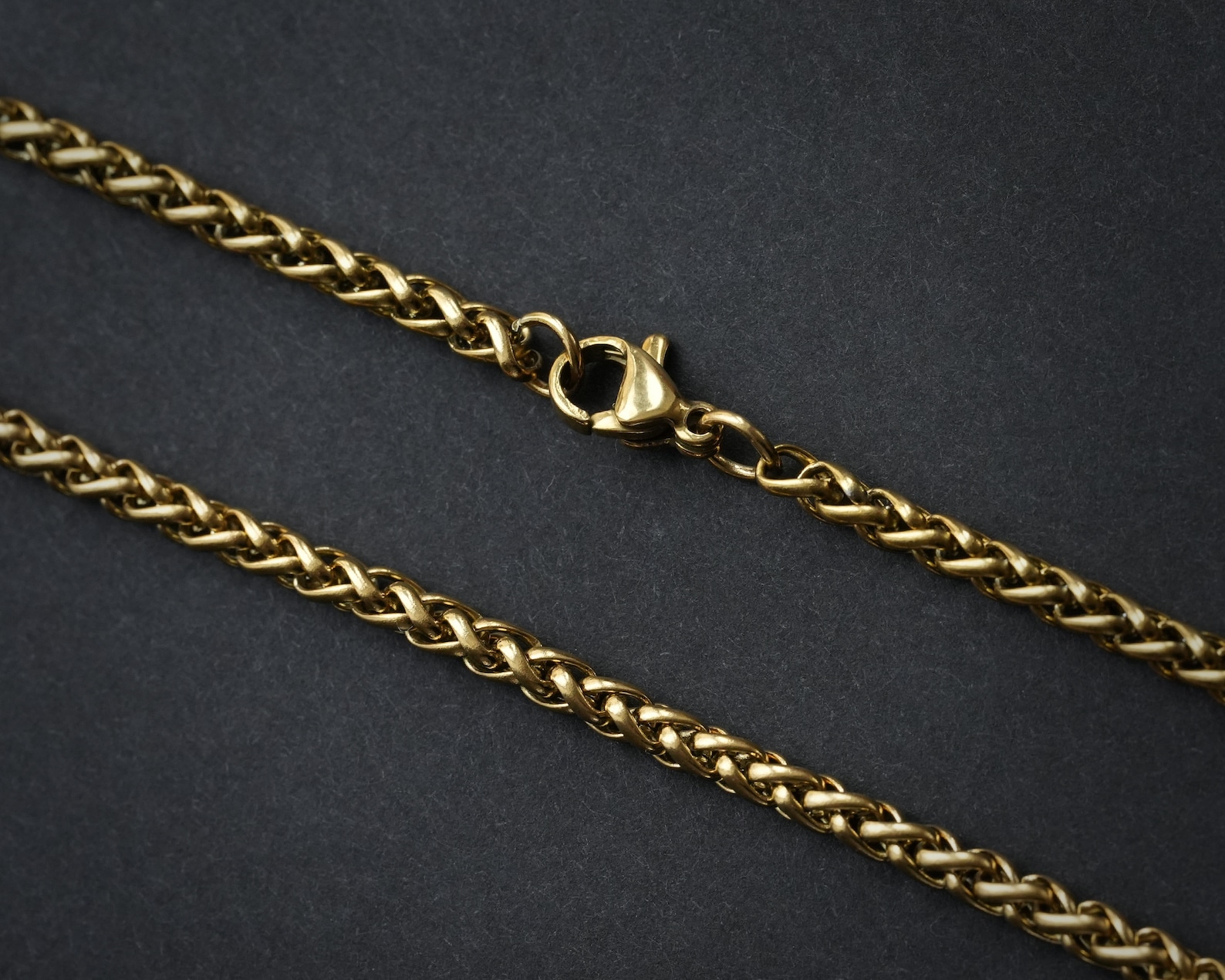 925 Sterling Silver Wheat Chain With Soldered Fittings 22 Inches 3mm ...
