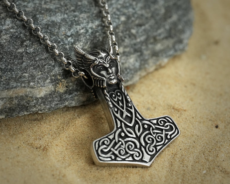 925 Sterling Silver Valkyrie Freya Shieldmaiden Woman Viking Thors ...
