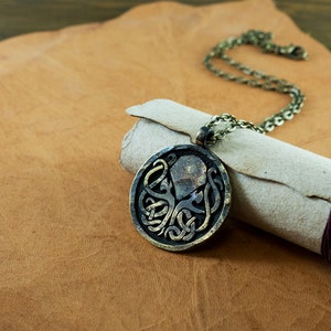 Lovecraft Cthulhu Necklace Pendant Amulet Jewelry - Etsy