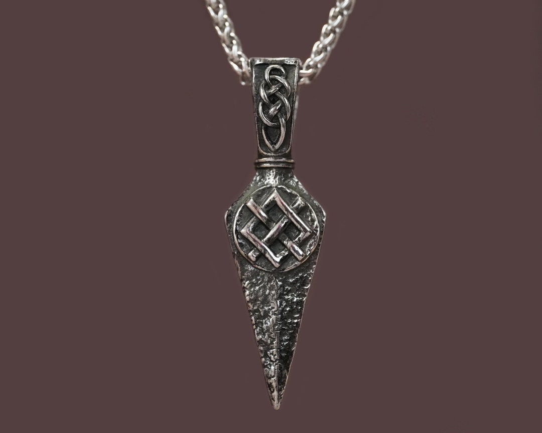 Gungnir Spear Pendant: Viking Arrowhead Necklace, Odin's Gift - Etsy
