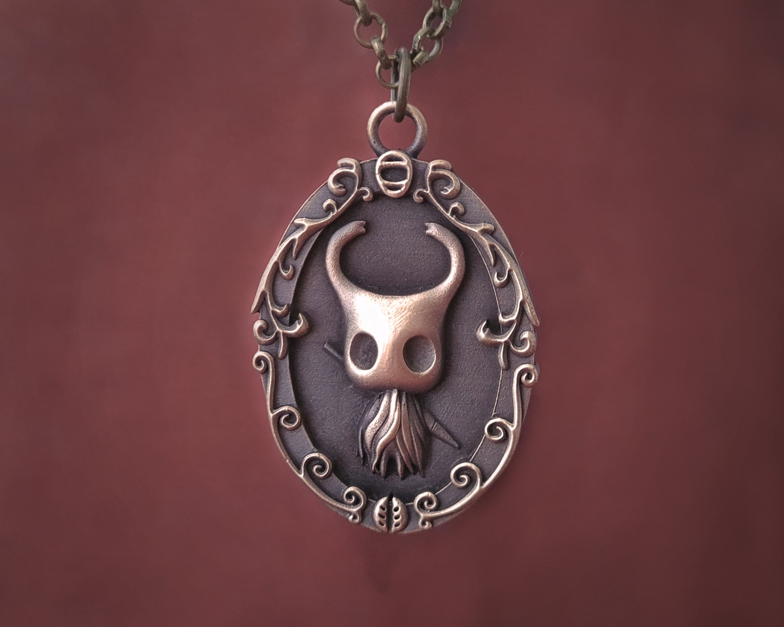 Brass Hollow Knight Pendant Necklace Charm Jewelry Charm | Etsy