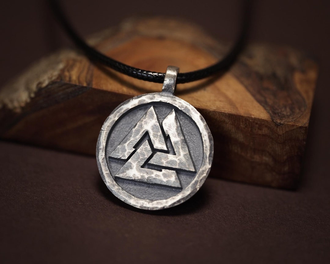 Viking Valknut Warrior Pendant Norse Jewelry Necklace Pendant Amulet ...