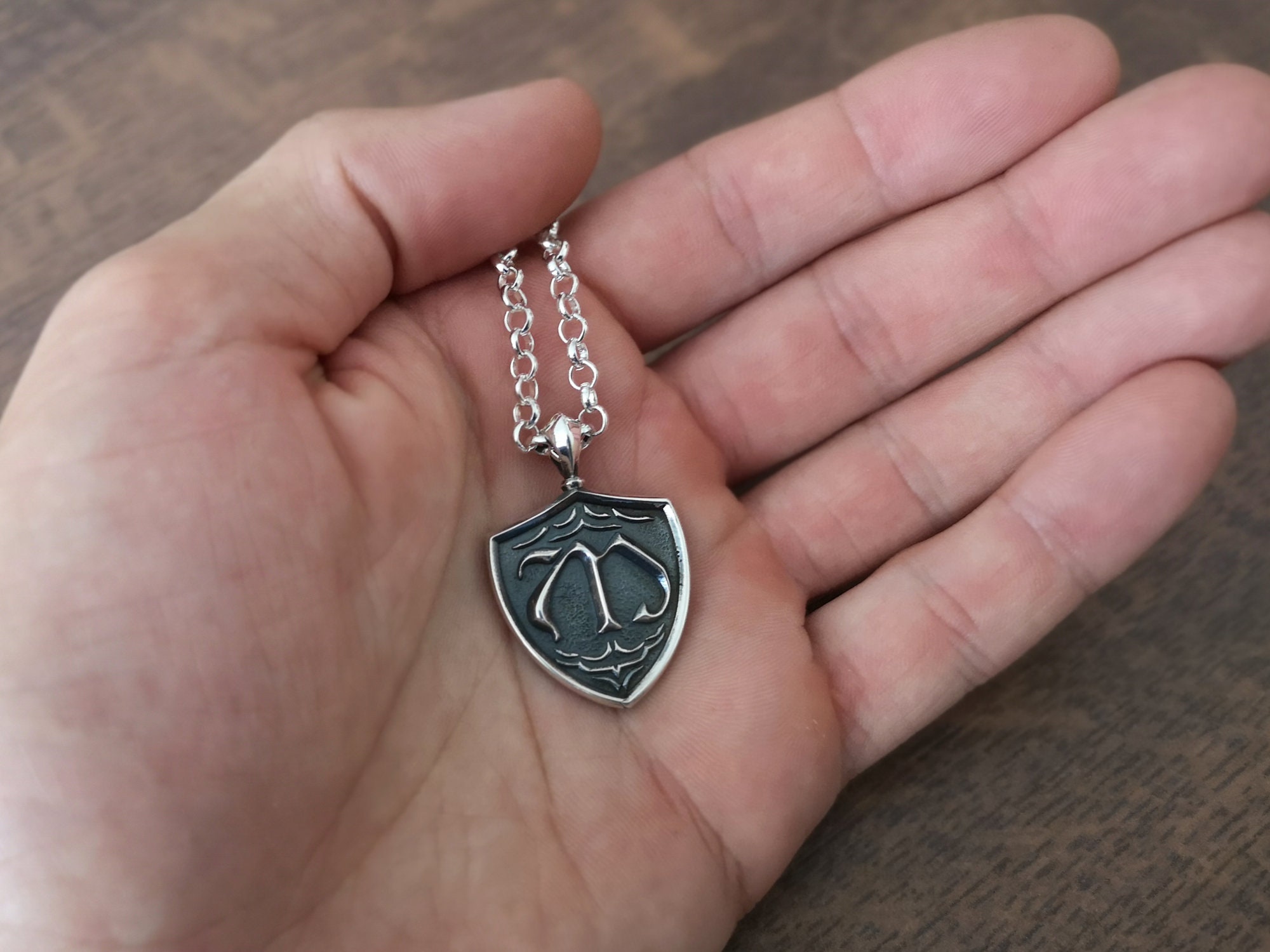 Hope Mikaelson Sterling Silver Necklace Crest Pendant Jewelry | Etsy Canada