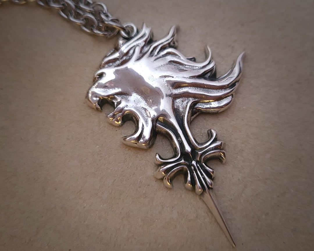 Final Fantasy VIII Large Squall Leonhart Griever Necklace Sterling ...