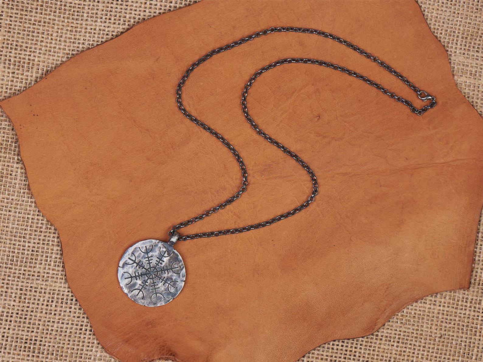 925 Sterling Silver Viking Protection Amulet Aegishjalmur | Etsy