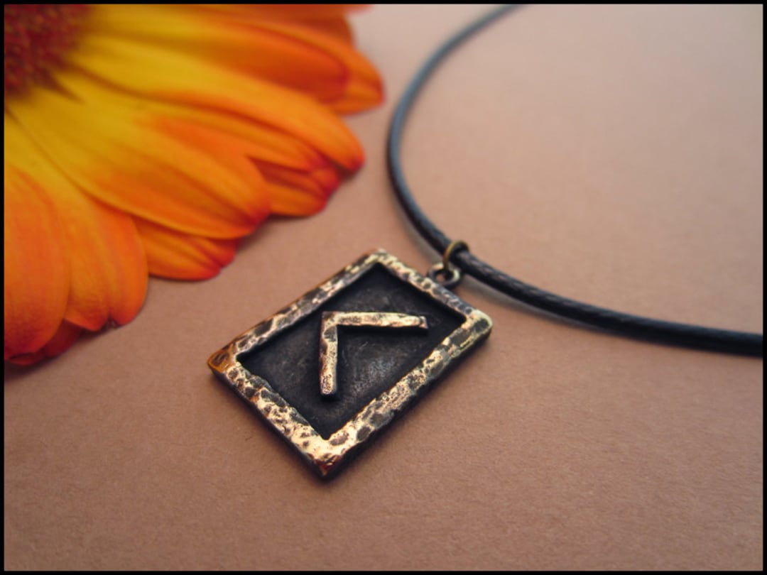 Viking and Norse Kenaz Rune Pendant Fire of Life Viking Jewelry - Etsy