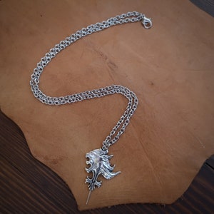 Final Fantasy VIII Large Squall Leonhart Griever Necklace Sterling ...
