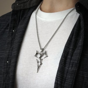 Large Sterling Silver Tidus Necklace From Final Fantasy X - Etsy