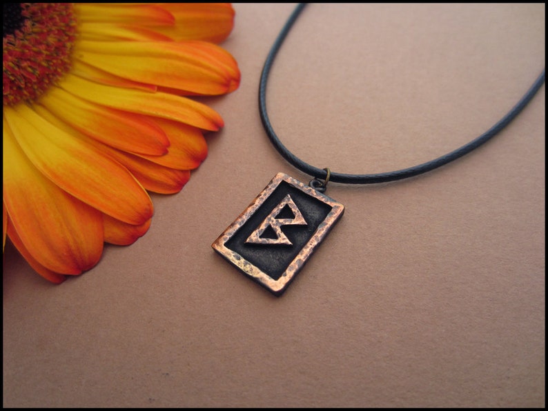 Viking Berkano Rune Pendant Birth Fertility | Etsy