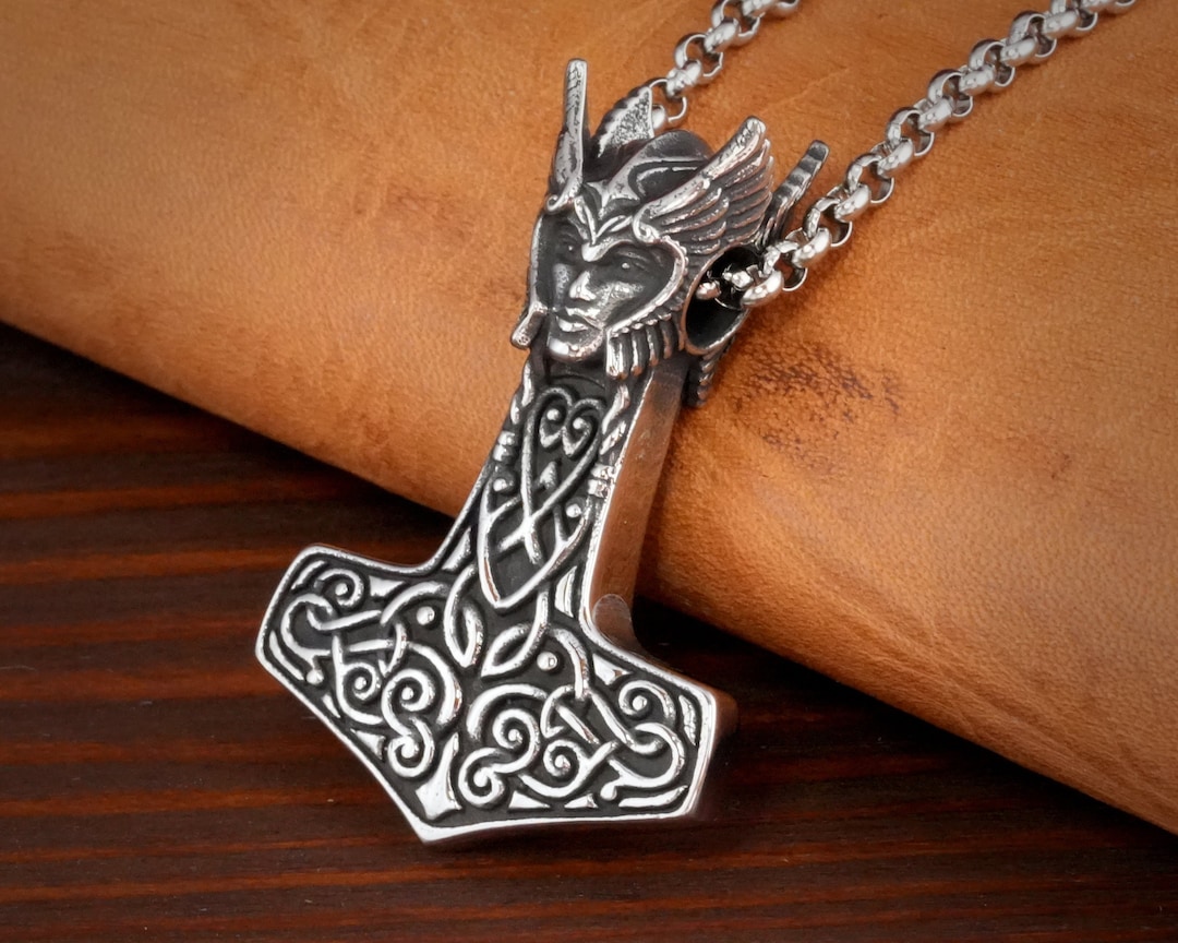 925 Sterling Silver Valkyrie Freya Shieldmaiden Woman Viking Thors ...
