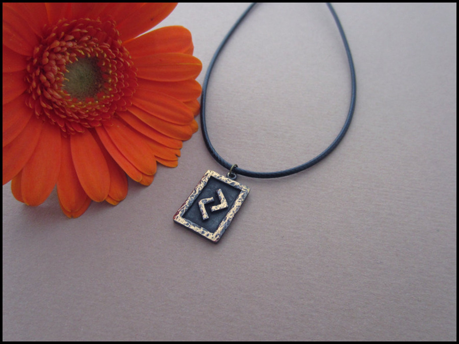 Jera Rune Pendant Harvest and Cycle | Etsy