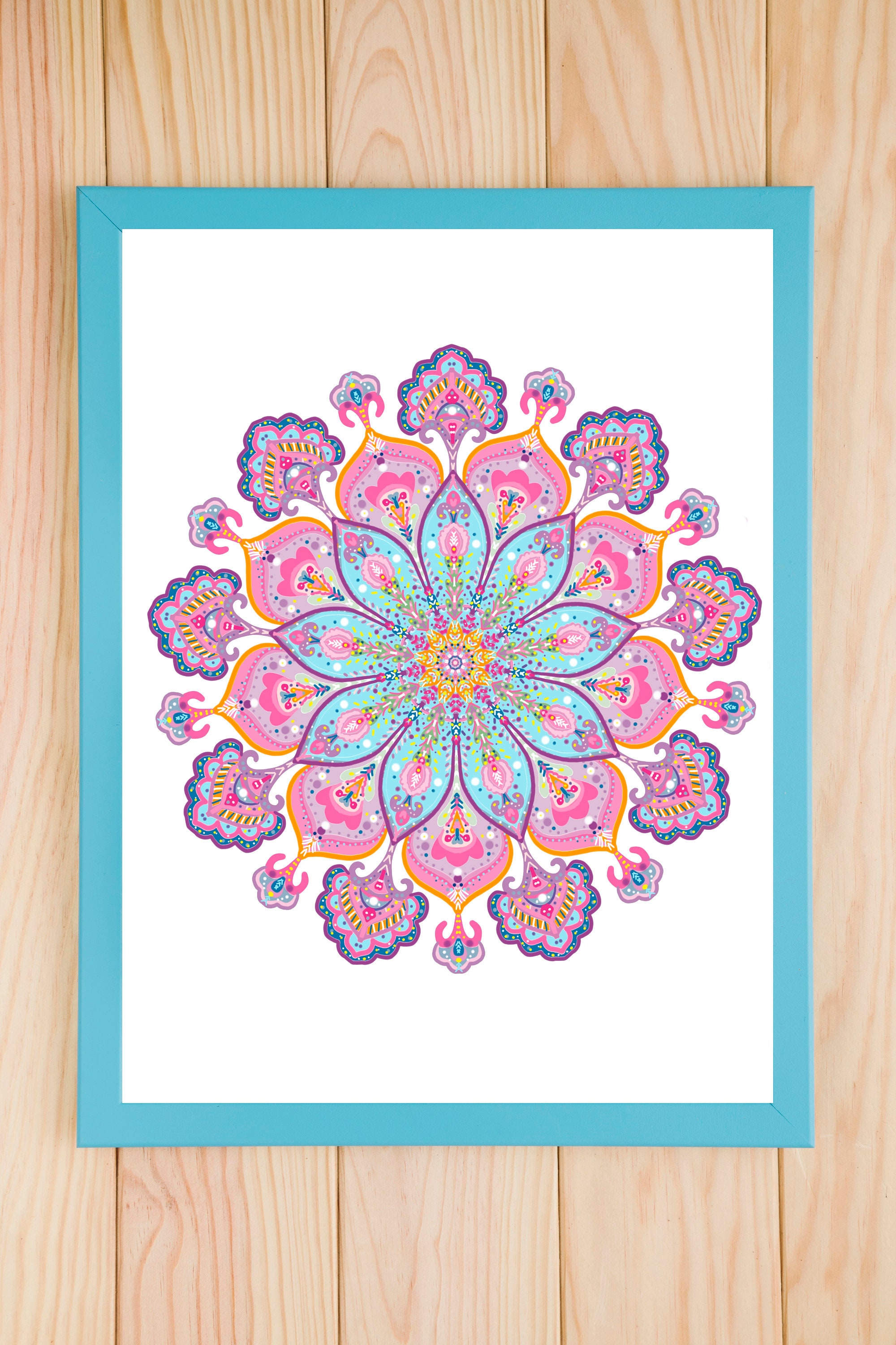Mandala Art Image Instant Downloadwall Decordigital Image | Etsy