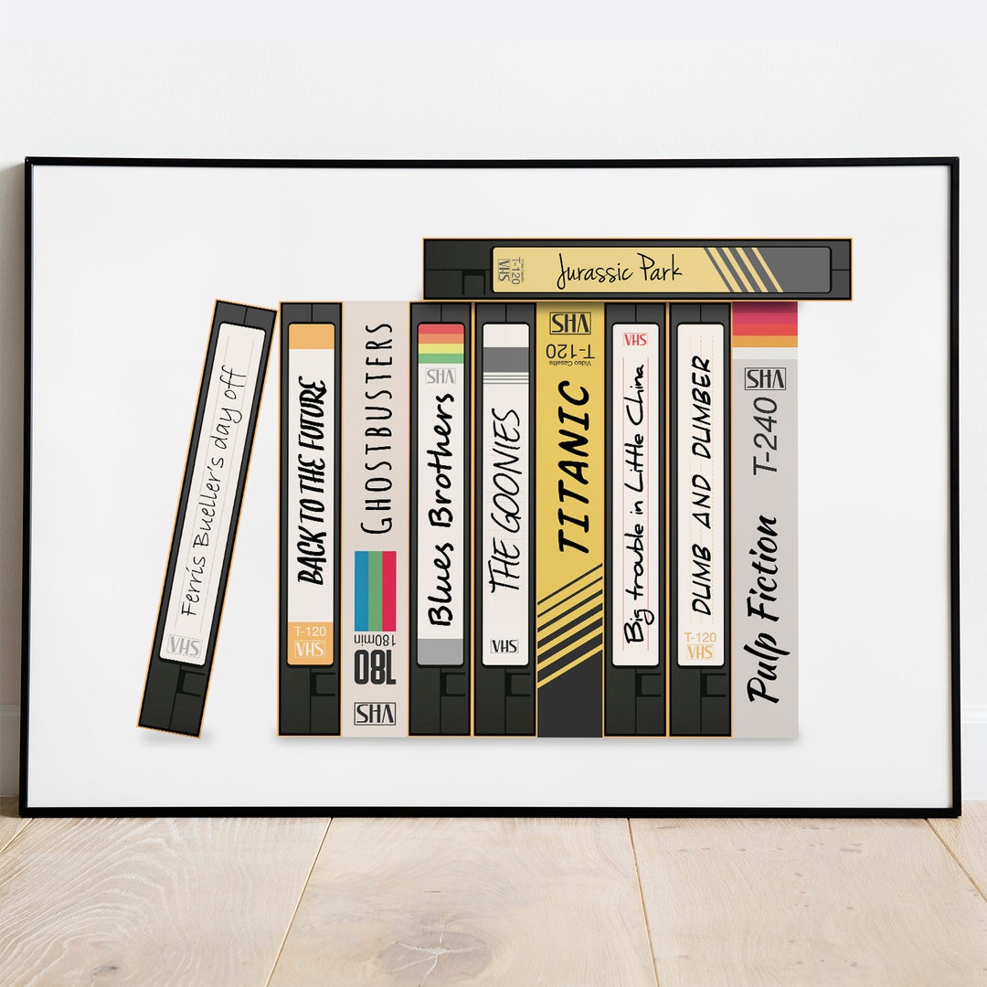 Custom Video Tape Poster Personalized Movie Print VHS Movie Poster Add ...