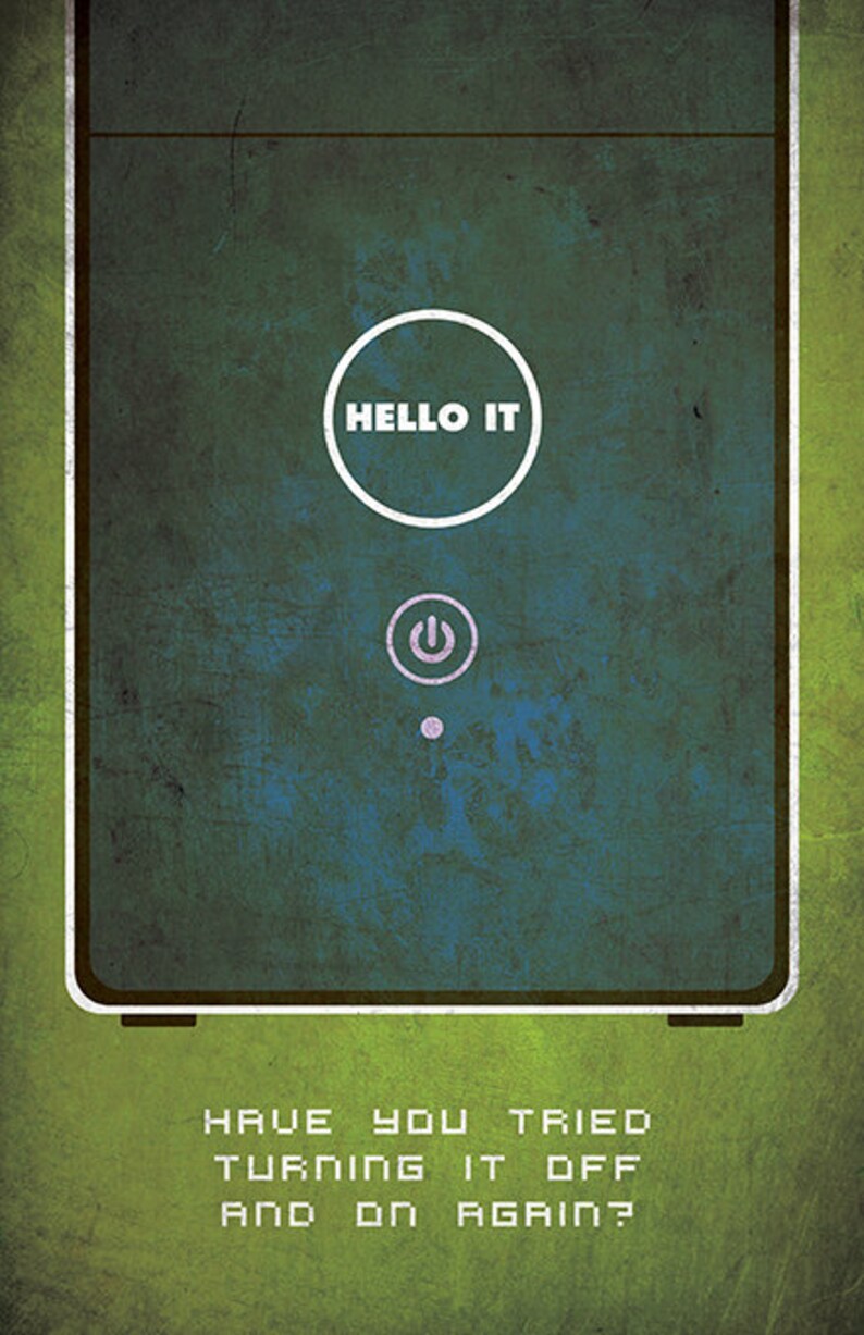 The IT Crowd Poster the IT Crowd Print IT Crowd Wall Art - Etsy