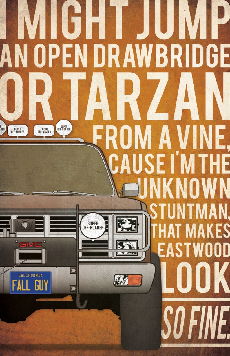 The Fall Guy Poster the Fall Guy Print Wall Decor Wall Art - Etsy Hong Kong