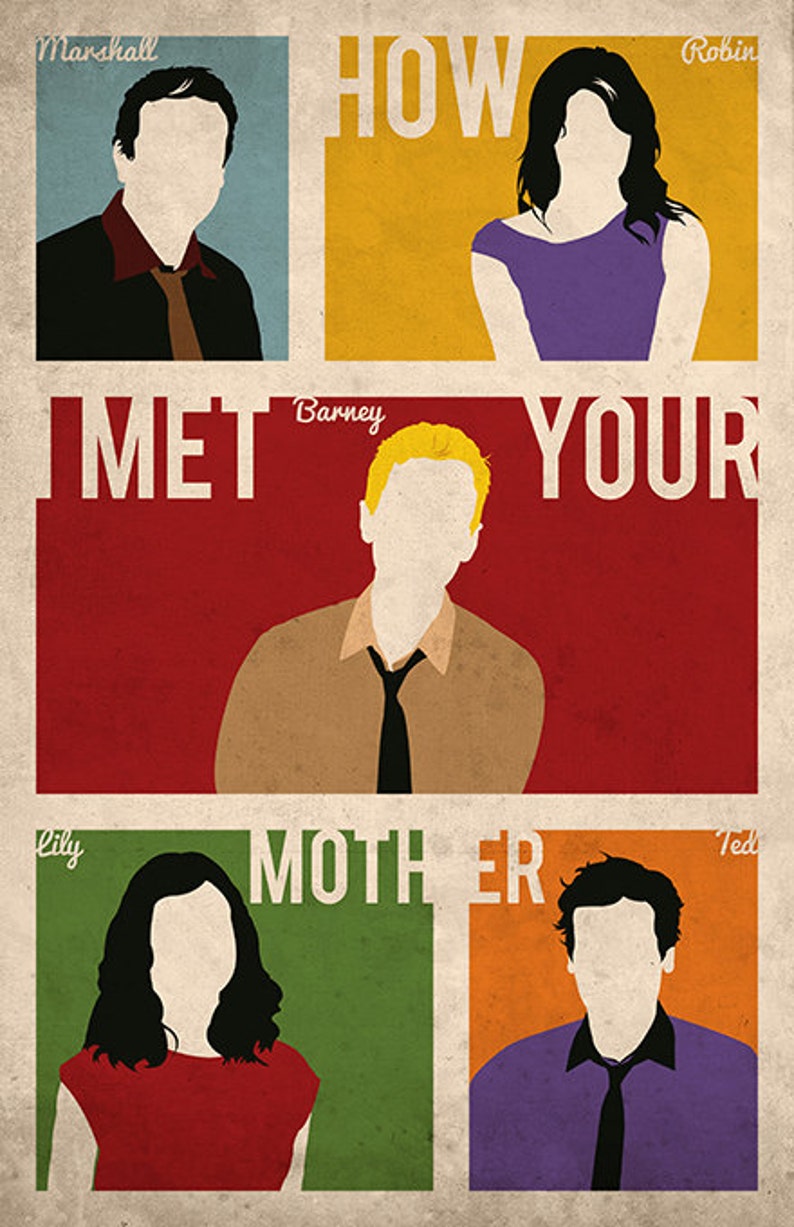 How I Met Your Mother poster alternative poster TV show poster | Etsy
