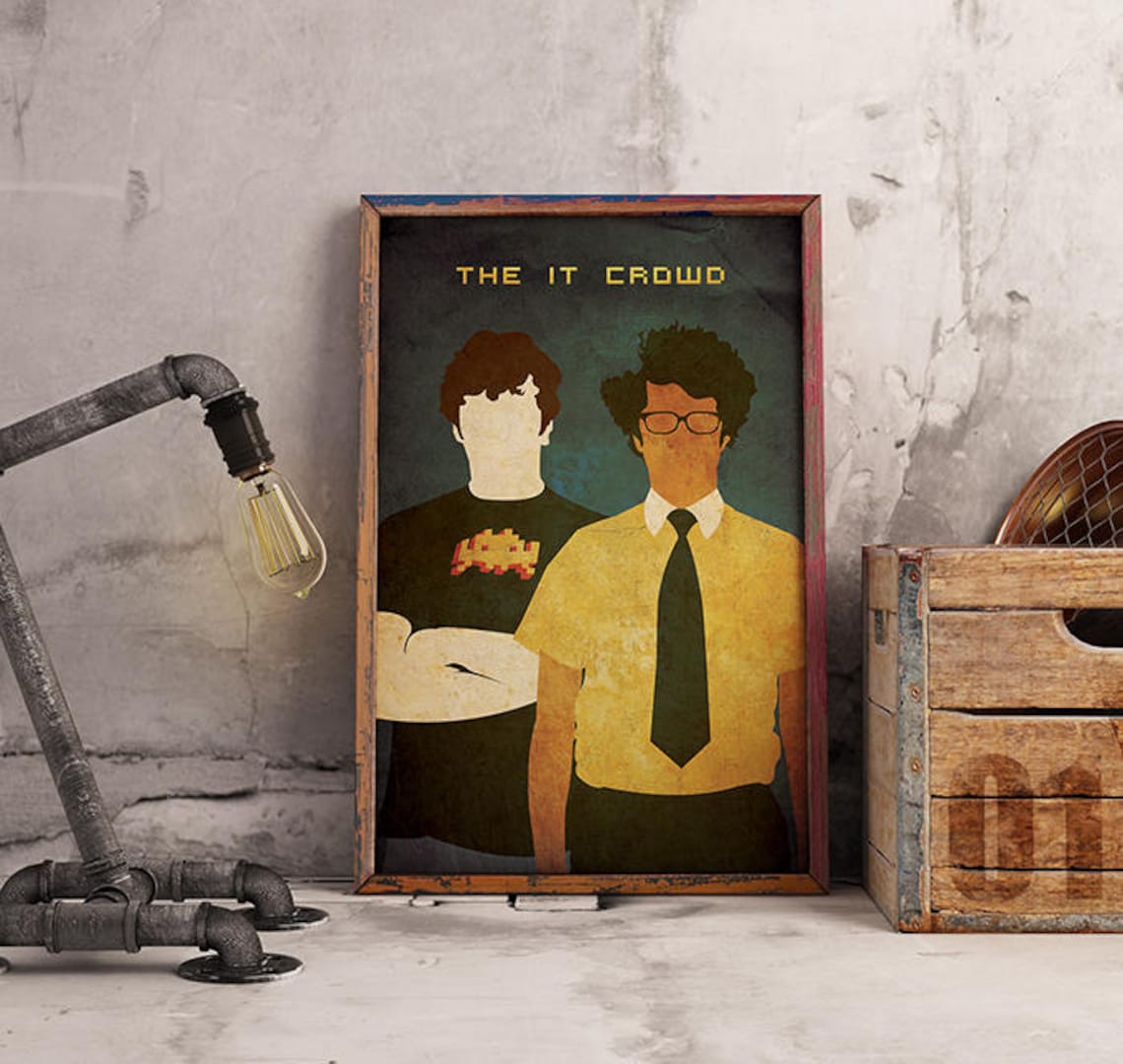 The IT Crowd Poster, the IT Crowd Print, IT Crowd, Wall Art, Gift ...