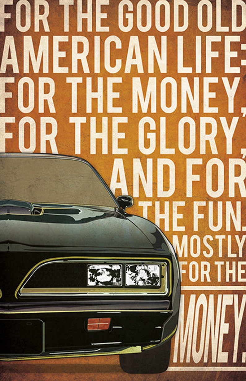 Smokey and the Bandit Poster, Smokey and the Bandit Print, Movie Poster ...