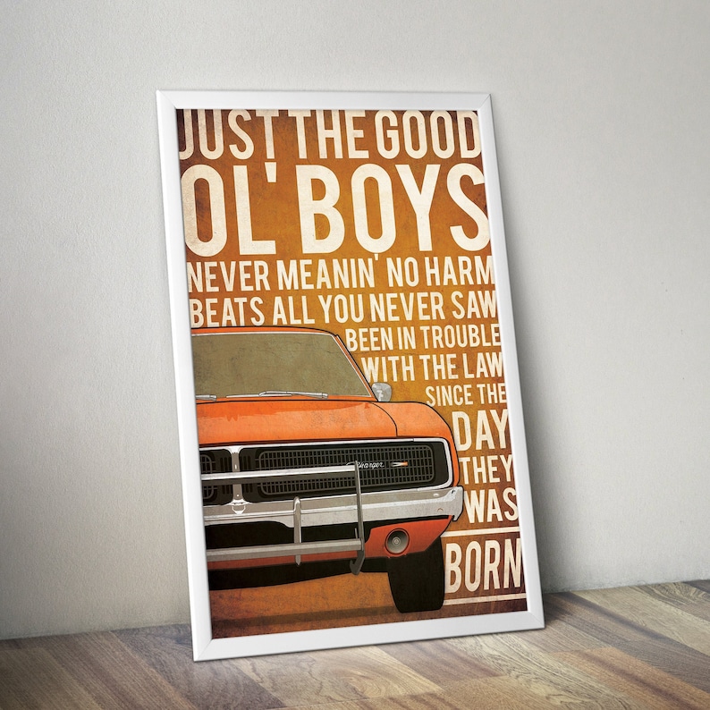 The Dukes of Hazzard Poster the Dukes of Hazzard Print - Etsy
