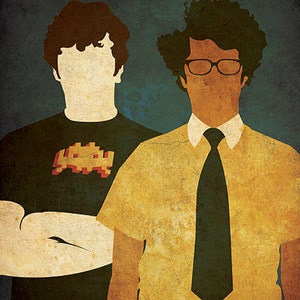 The IT Crowd Poster, the IT Crowd Print, IT Crowd, Wall Art, Gift ...