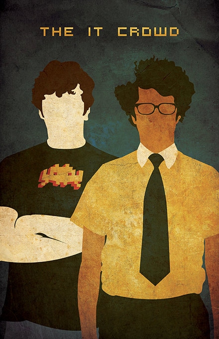 The IT Crowd Poster, the IT Crowd Print, IT Crowd, Wall Art, Gift ...