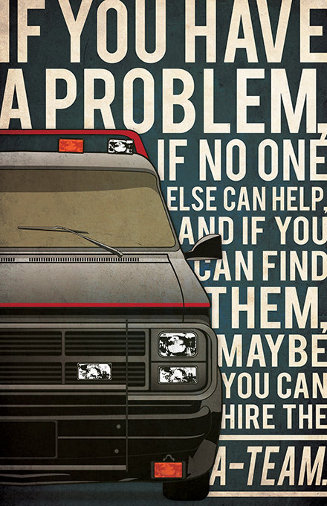 The A-team Poster the A-team Print A-team the A-team Wall | Etsy